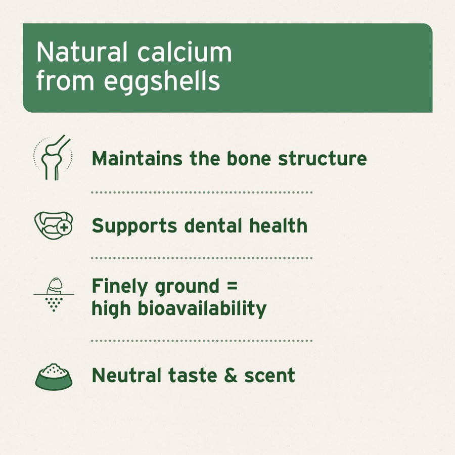 Eggshell Powder for Dogs & Cats | Natural Calcium Supplement | AniForte UK